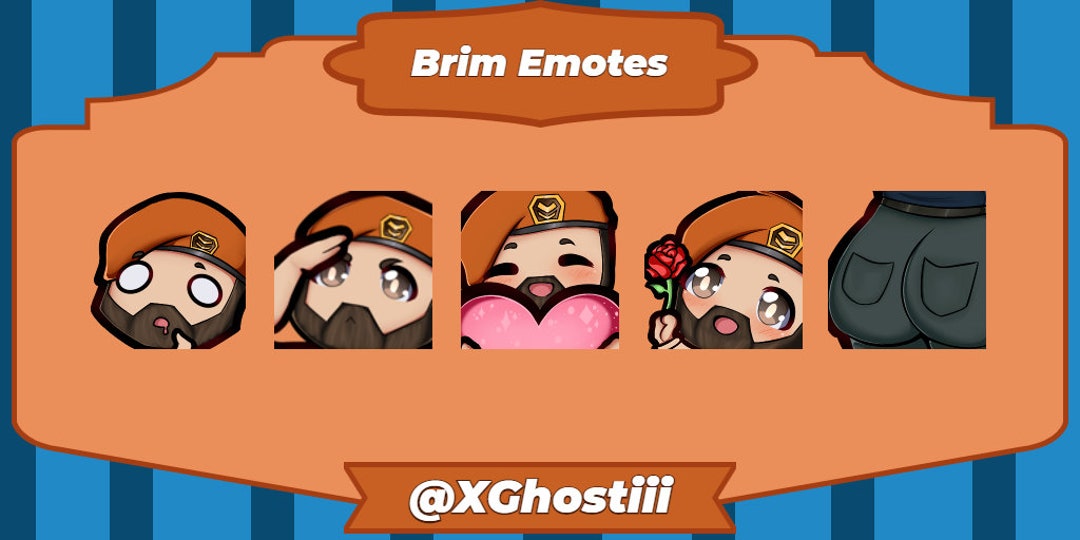 Brimstone Valorant Emote Set de 5 / Twitch / Discord / YouTube - Etsy ...