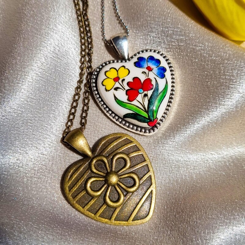 Hand Painted Heart - Etsy