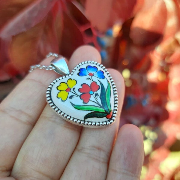 Hand Painted Heart - Etsy