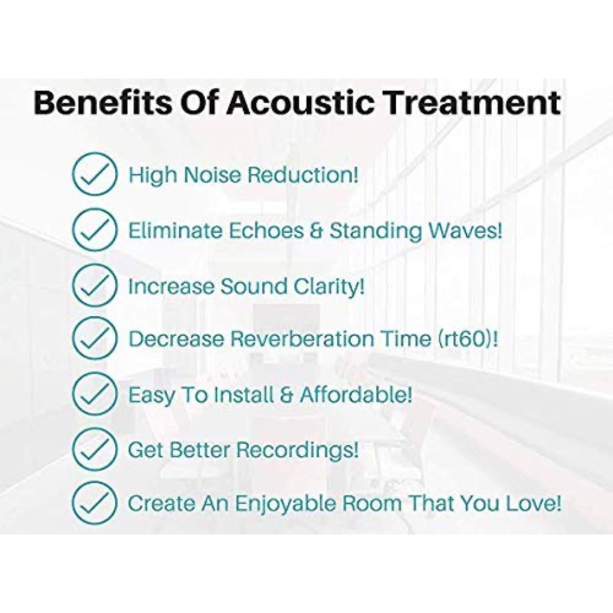 Line Diffuser Acoustic Panels set of 18 Premium Grade Echo Reduction ...