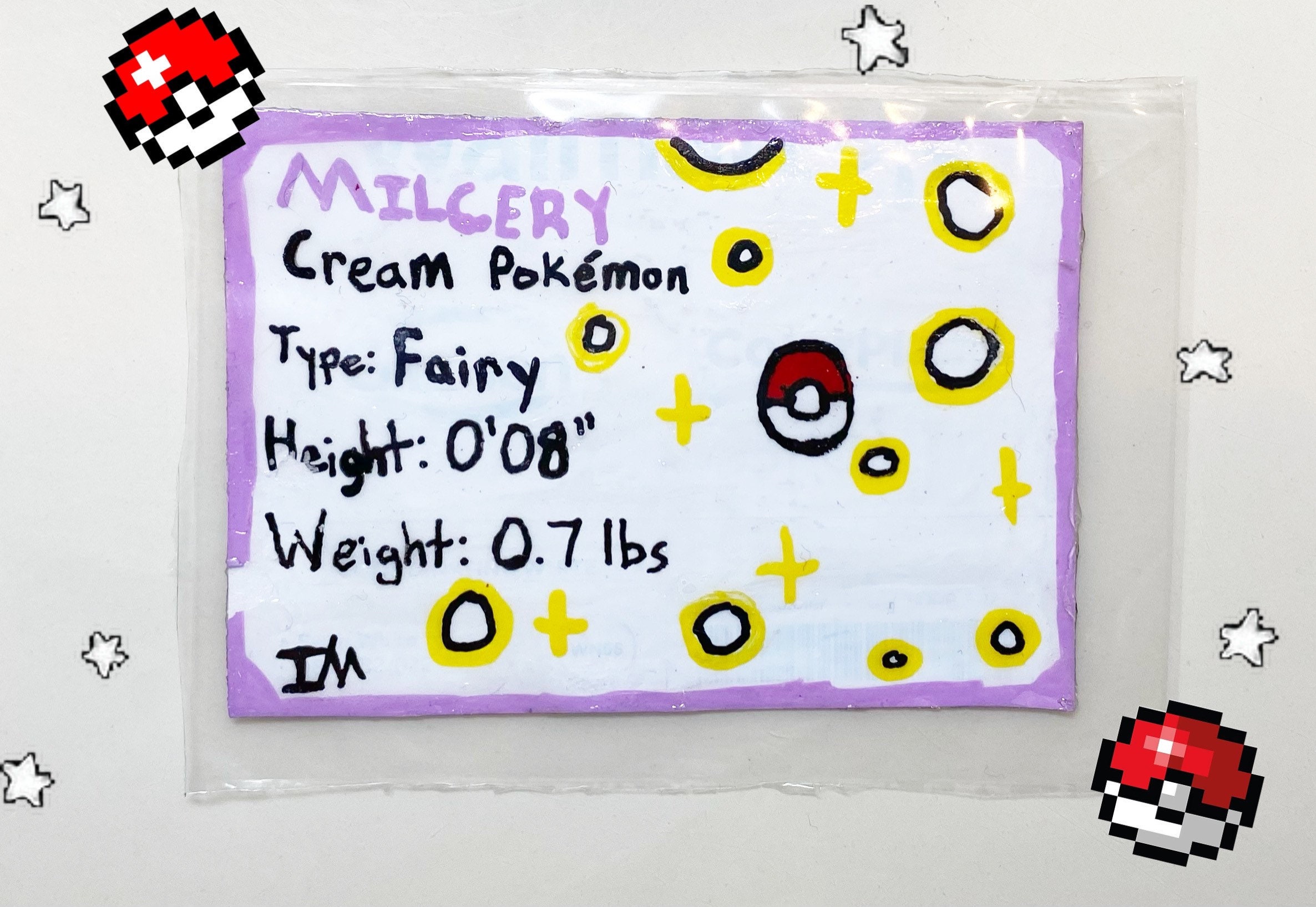 Milcery Painted Pokémon Card - Etsy