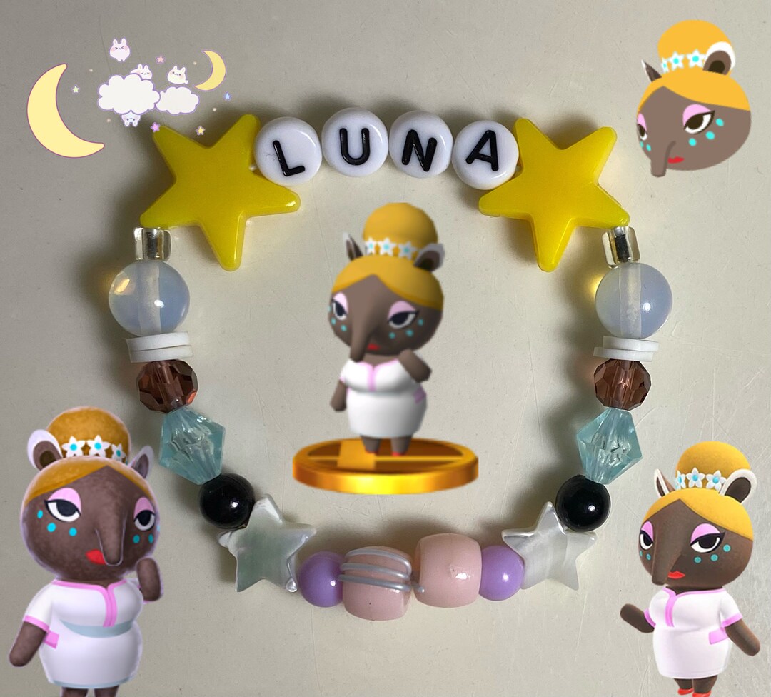 Luna From Animal Crossing Inspired Kandi Bracelet - Etsy