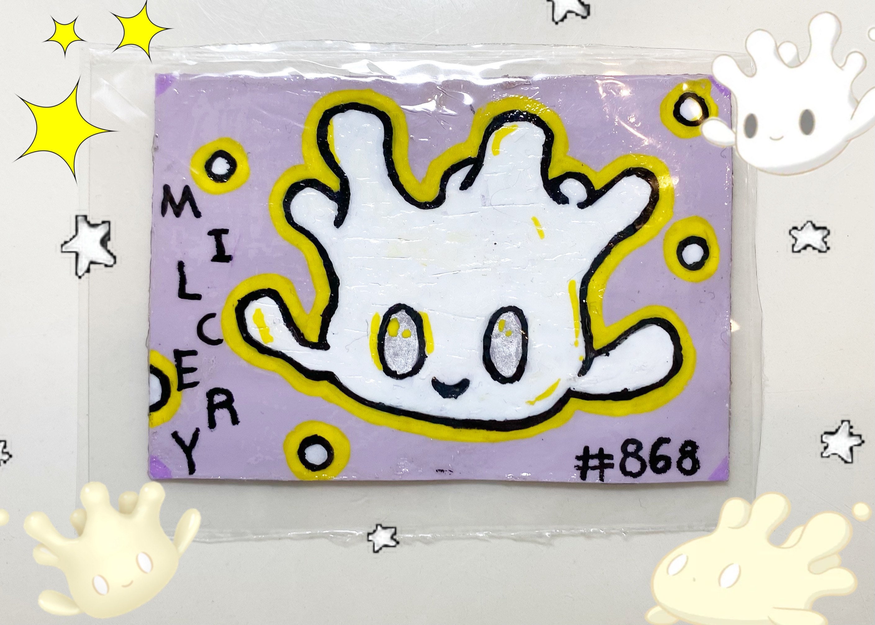 Milcery Painted Pokémon Card - Etsy