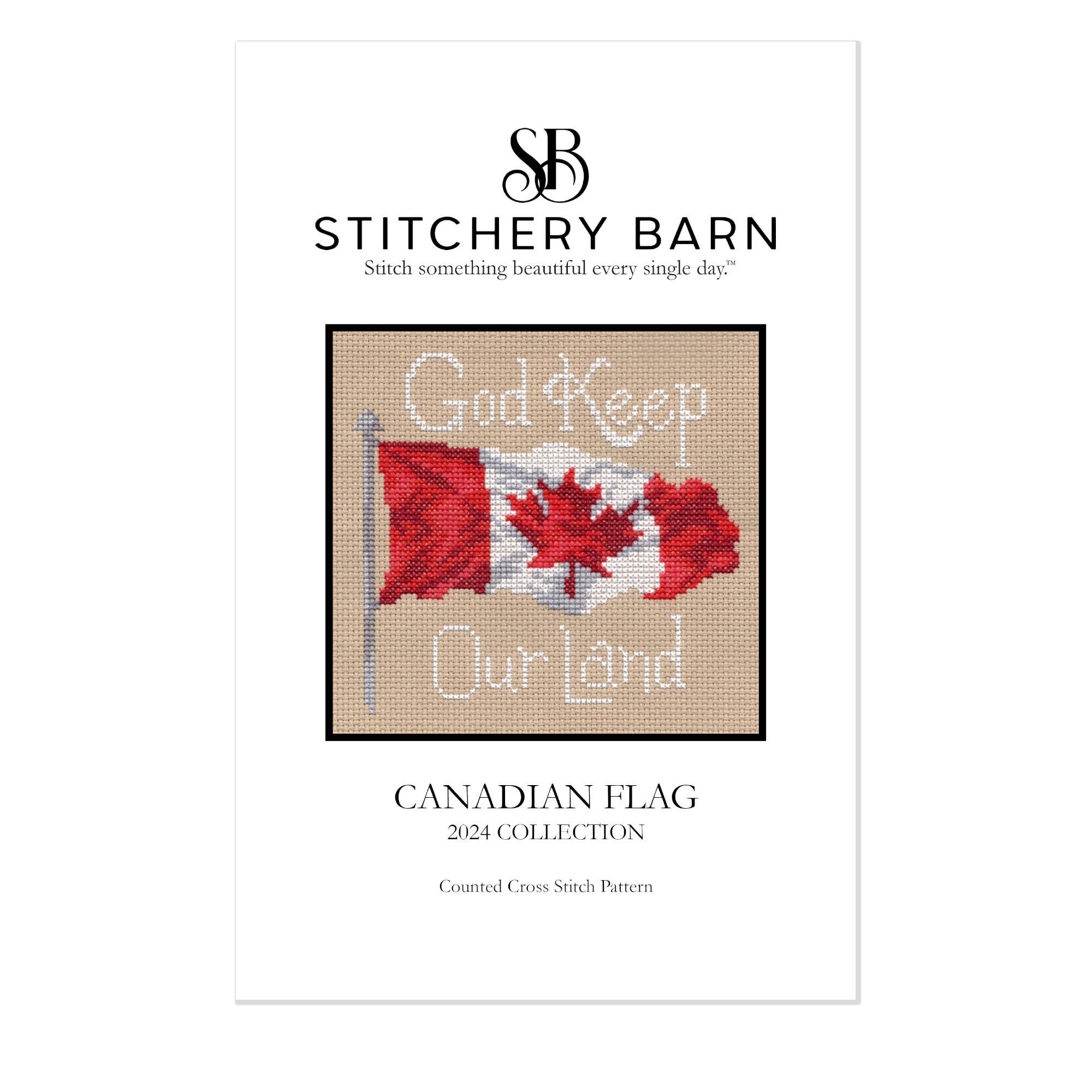 Canadian Flag Cross Stitch Pattern - Stitchery Barn - 2024 Collection ...