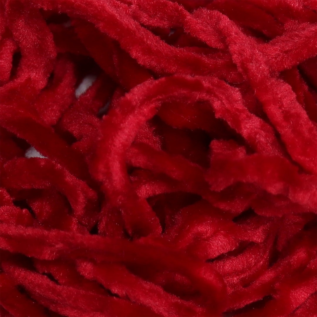 Chenille Trim, Barn Red Chenille Trim, 4 Yards, Cross Stitch Finishing ...