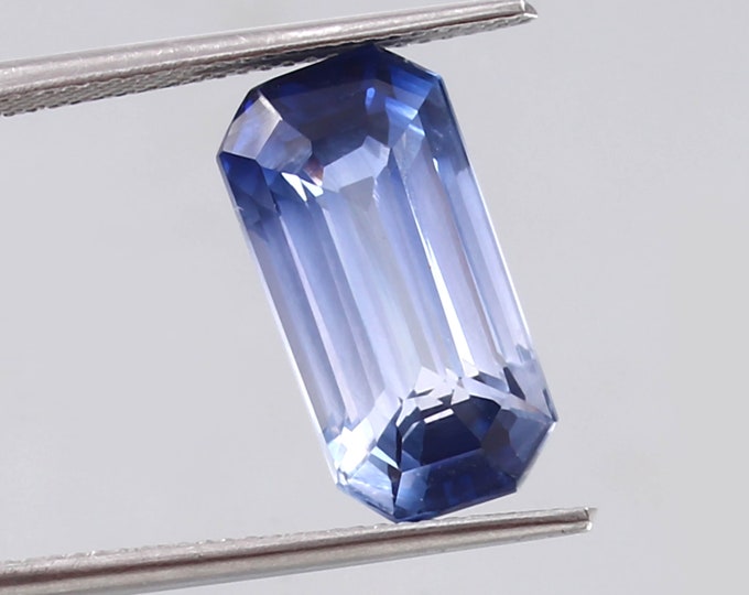 AAA Flawless Bio Color Ceylon Blue Sapphire Loose Radiant Cut Gemstone ...