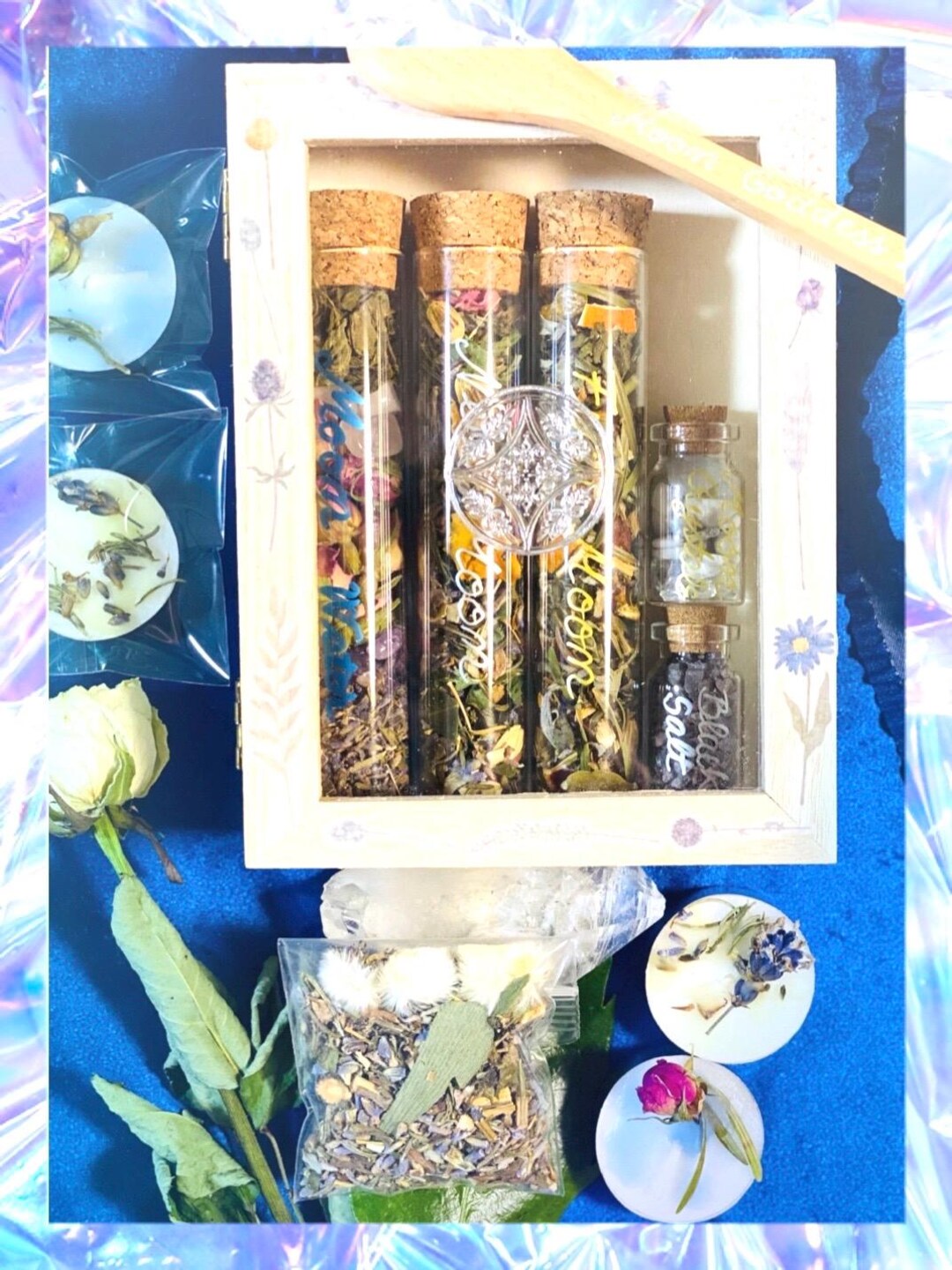FULL Moon NEW Moon Ritual Kit. Lunar Cycles Events Herbs and Candles ...