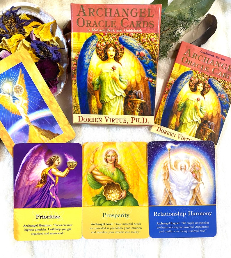 ARCHANGEL Oracle Cards. Rare, Out of Print, Vintage Authentic 45 Card ...