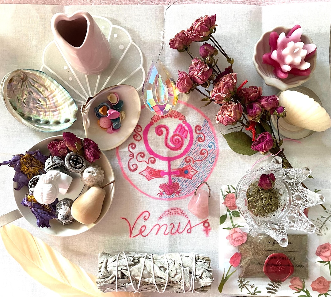 Venus Goddess Aphrodite Altar Ritual Divination Kit. Handmade ...