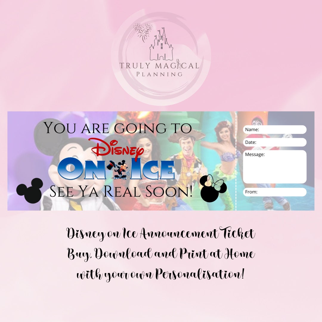 On Ice Printable Surprise Reveal Ticket Editable Gift Reveal - Etsy On Ice Printable Surprise Reveal Ticket Editable Gift Reveal - Etsy