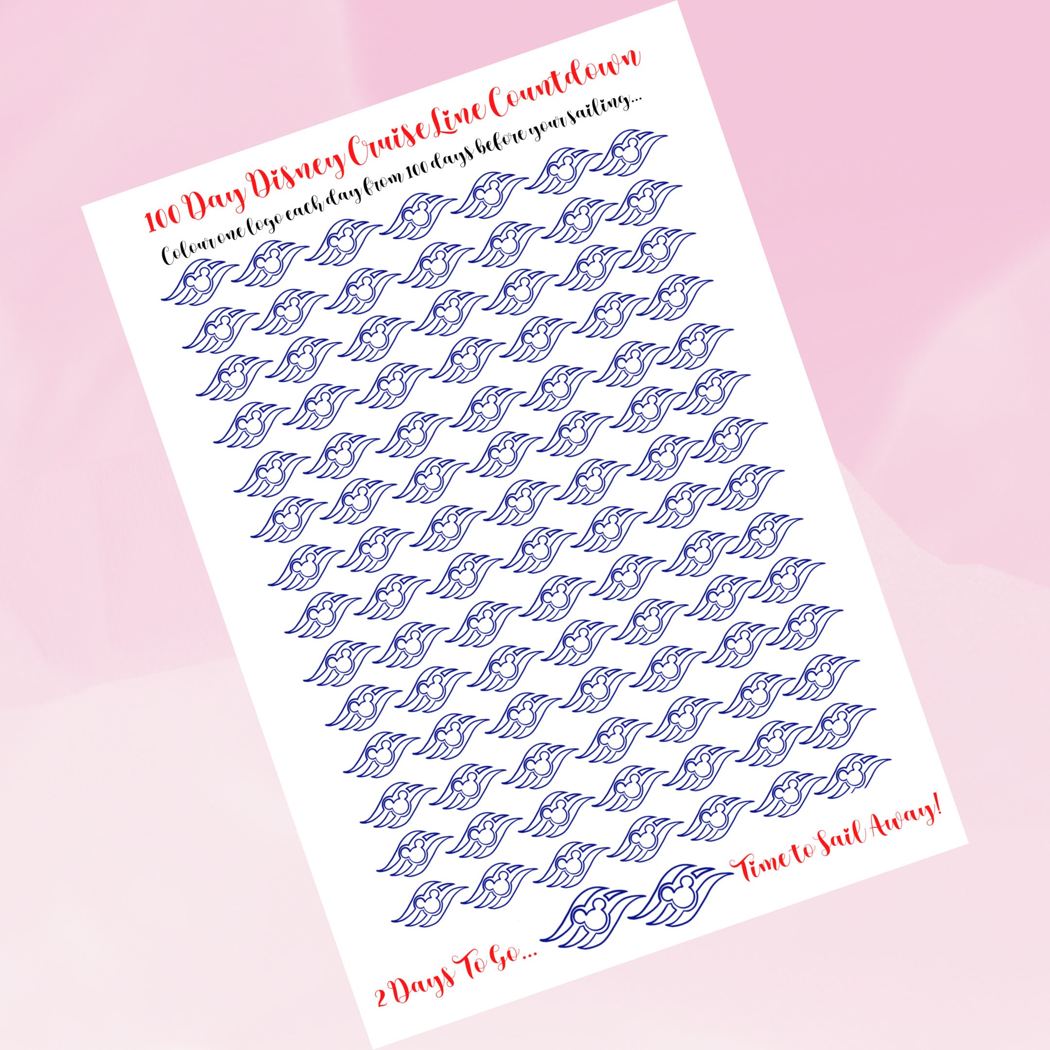 100 Day Cruise Countdown | 100 Day Vacation Countdown | Vacation ...