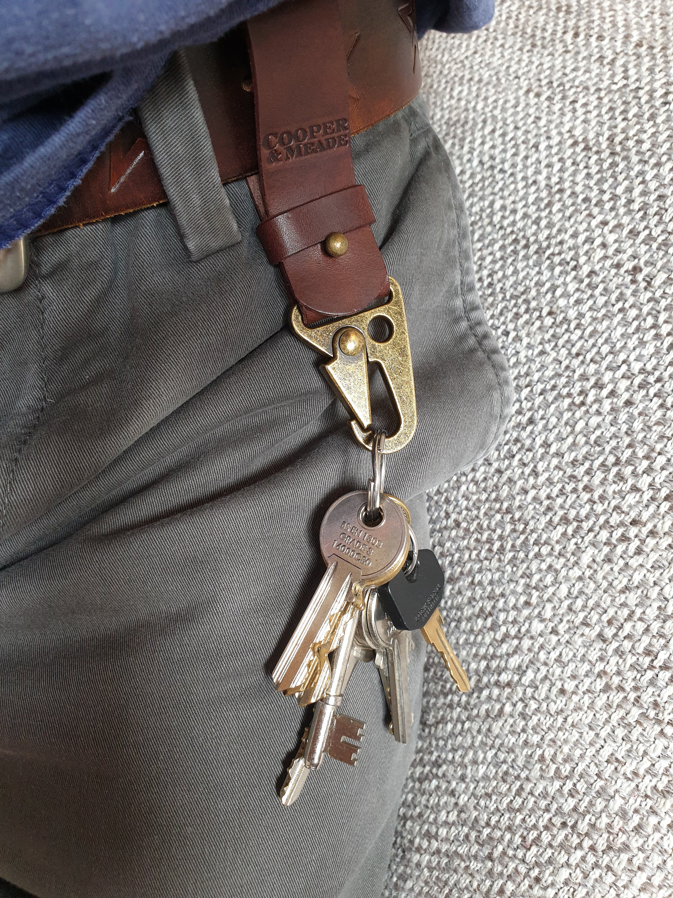 Tactical Leather Key Ring Leather Keychain Leather Key Fob - Etsy