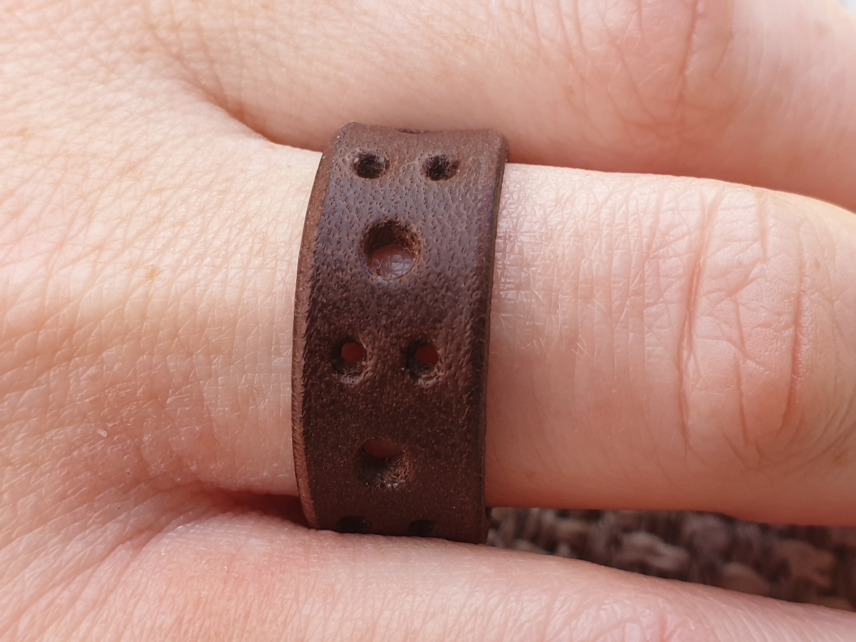 Leather Ring Boho Style Festival Jewellery Made to Size Ideal Third ...