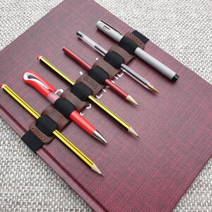 Journal Pen Holder, Book Strap, Pen Pencil Keeper, Brush Holder, Pencil ...