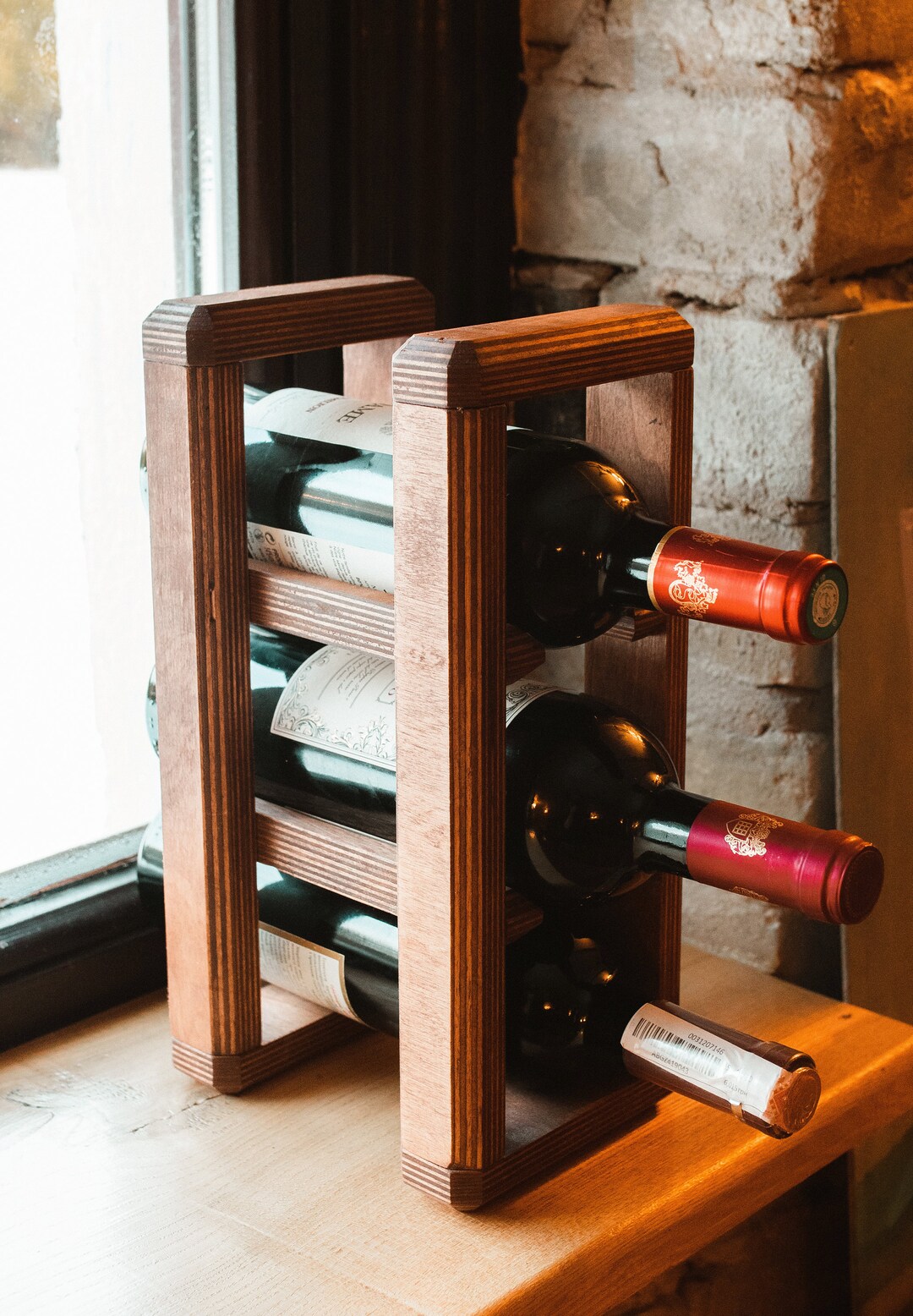 Tabletop Wine Rack - Etsy