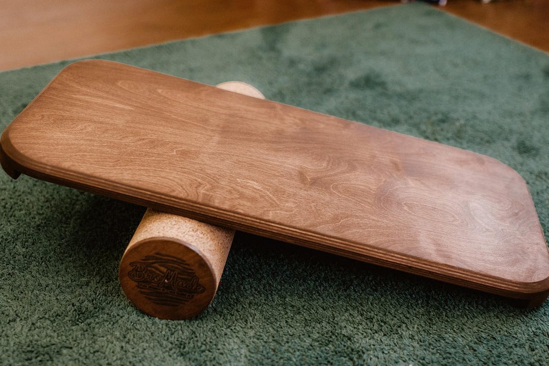 Wooden Ballance Board With Roller - Etsy