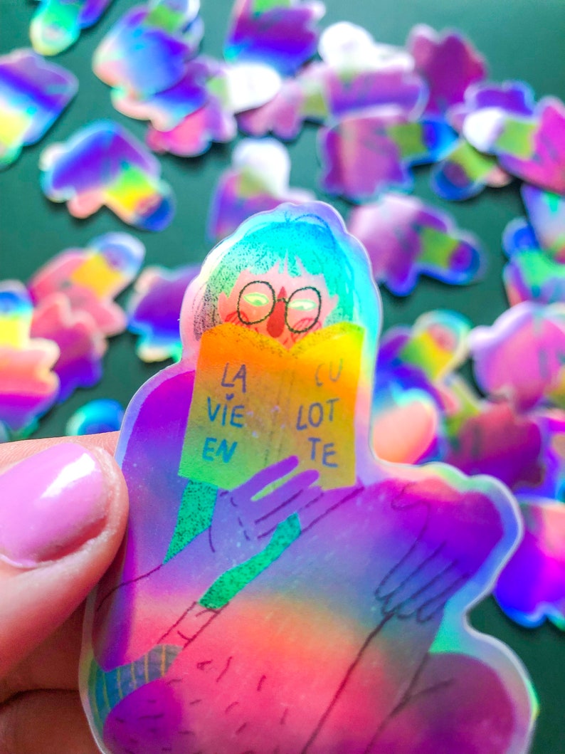 "life in Panties" Holographic Sticker - Etsy