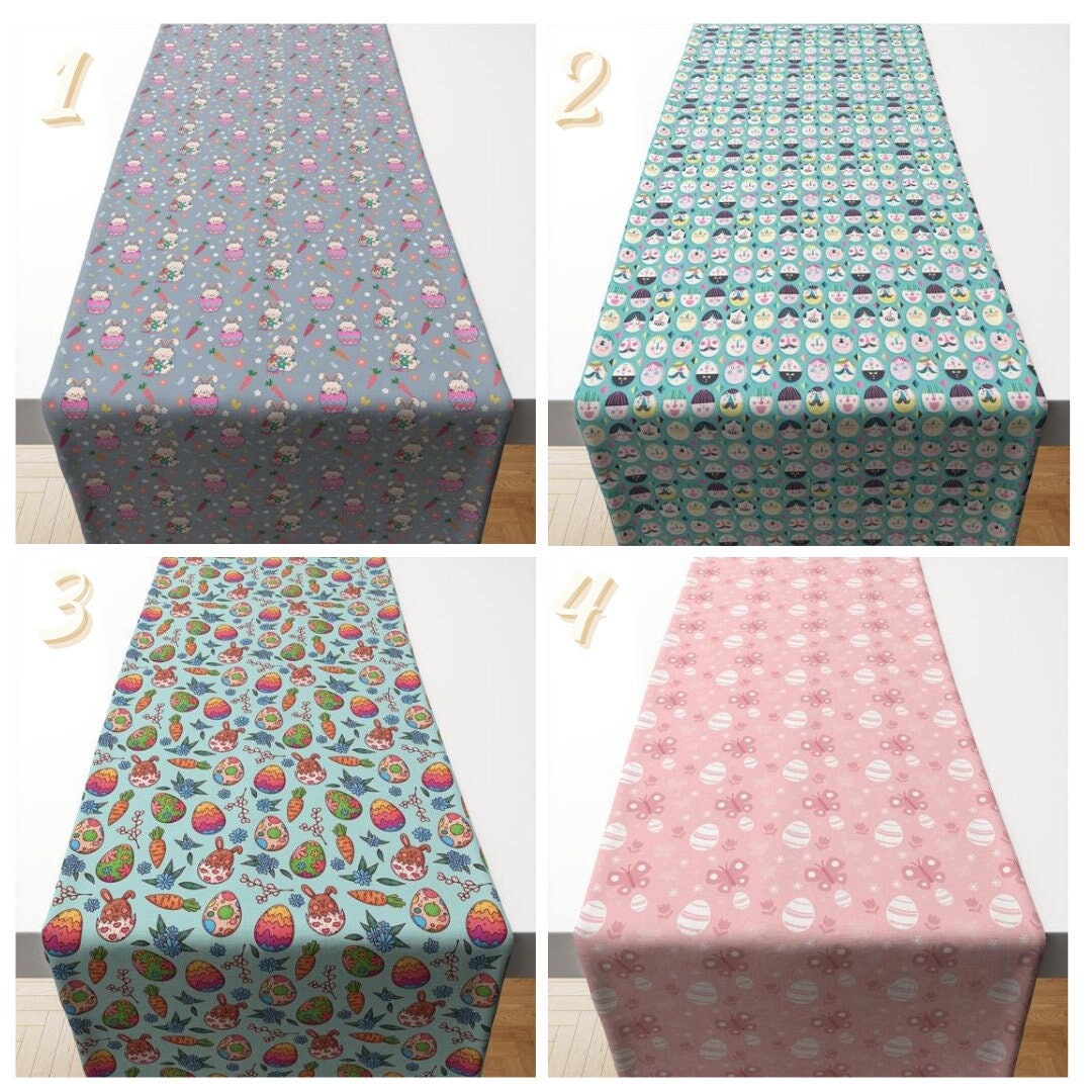 Easter Table Runner,easter Table Decor,event Table Runner,soft Colours,print Fabric by the ...