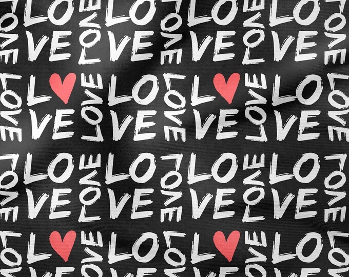 Love Note Fabric Love Note by Ceciliamok Notebook Paper Hearts Love ...