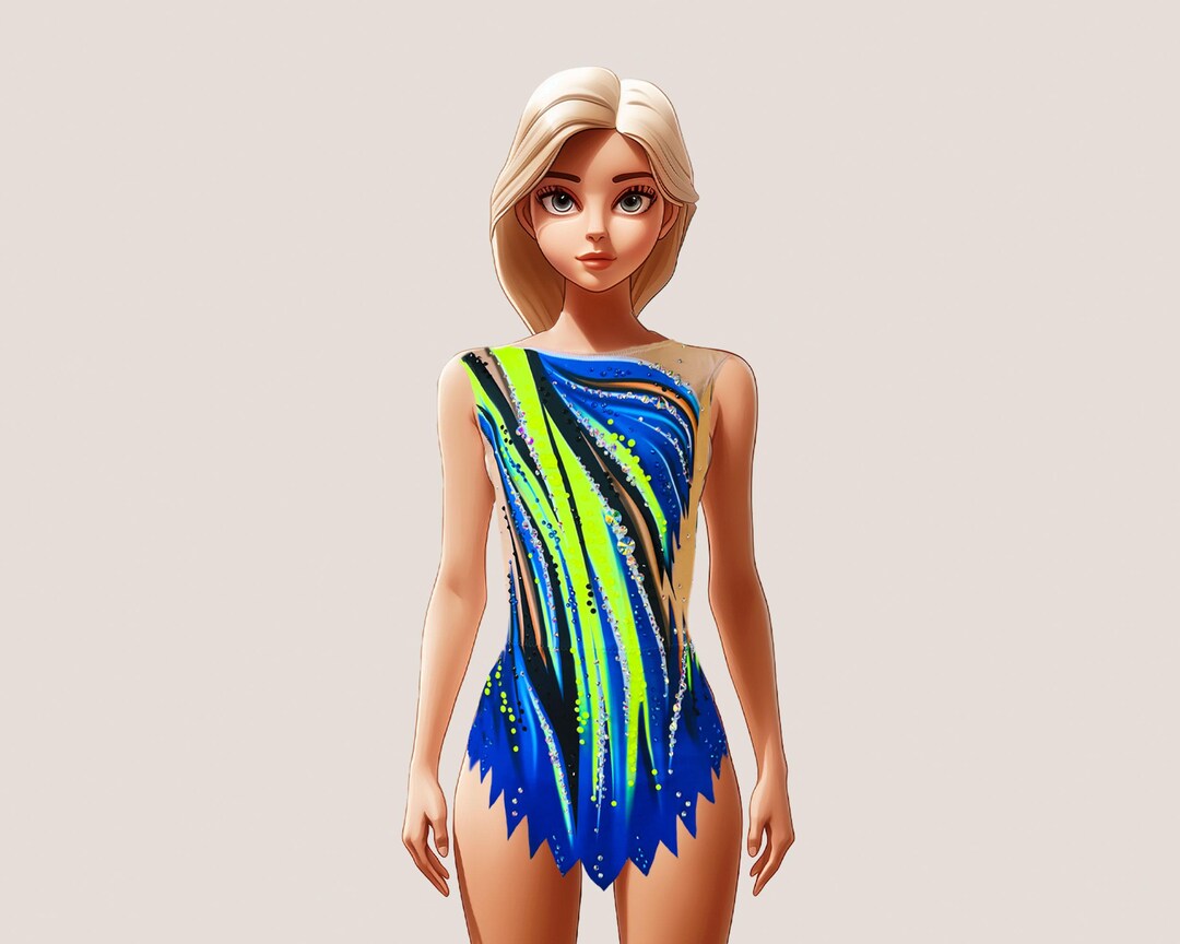 Custom Rhythmic Gymnastics Leotard - Handmade Competition Wear, Unique ...