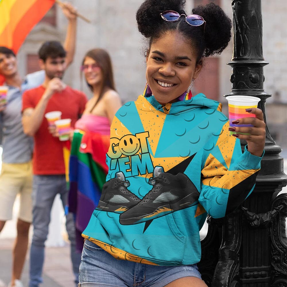 90s Got Em Shoes Smile Unisex Sneaker Shirt Match 2023 Retro Aqua 5s ...