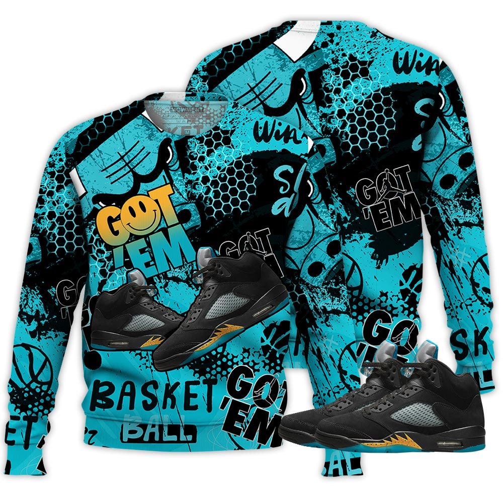 Pattern Got Em Shoes Smile Unisex Sneaker Shirt Match 2023 Retro Aqua ...