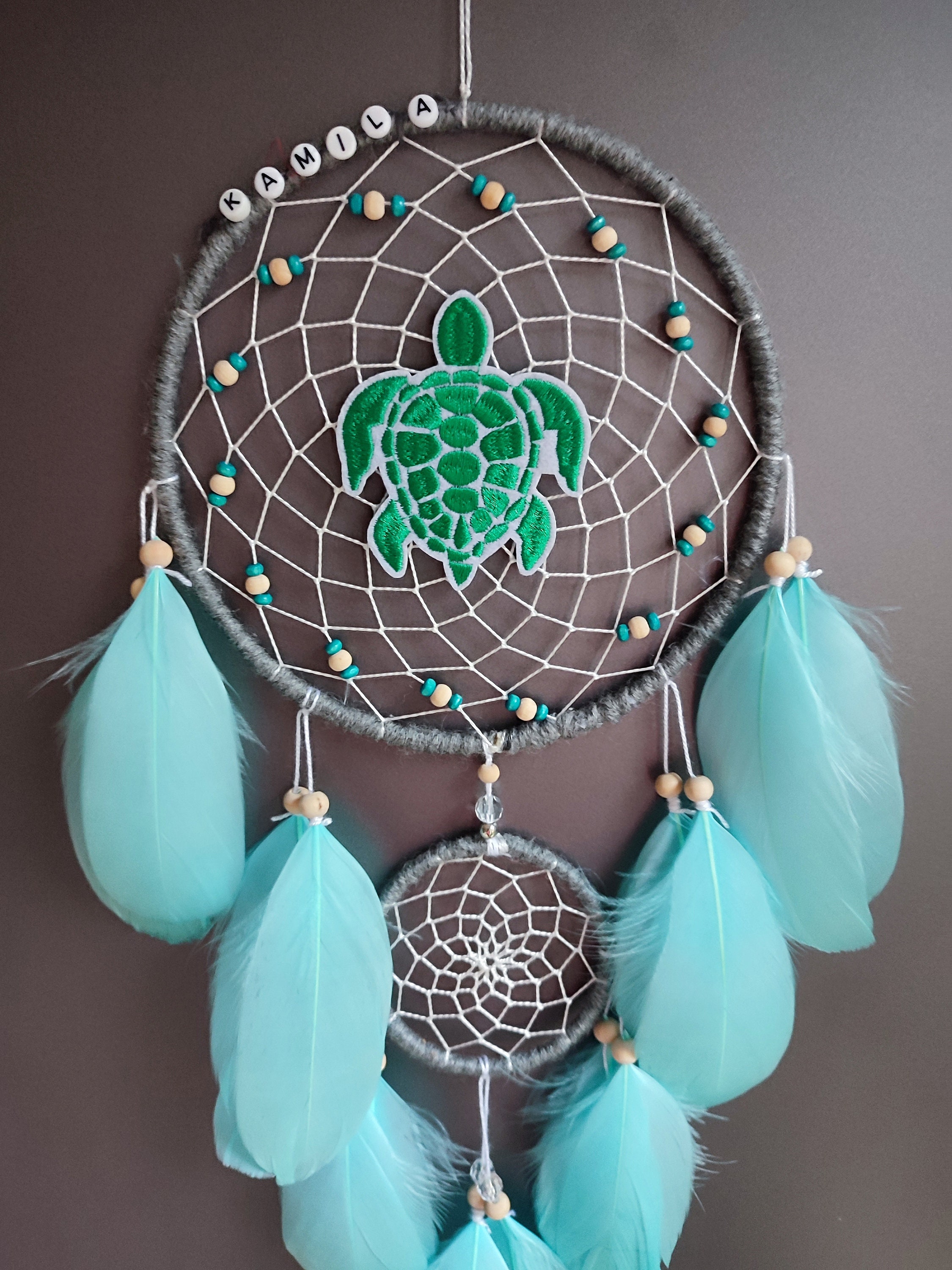 Sea Turtle Dreamcatcher Personalized, Nautical Nursery Dream Catcher ...