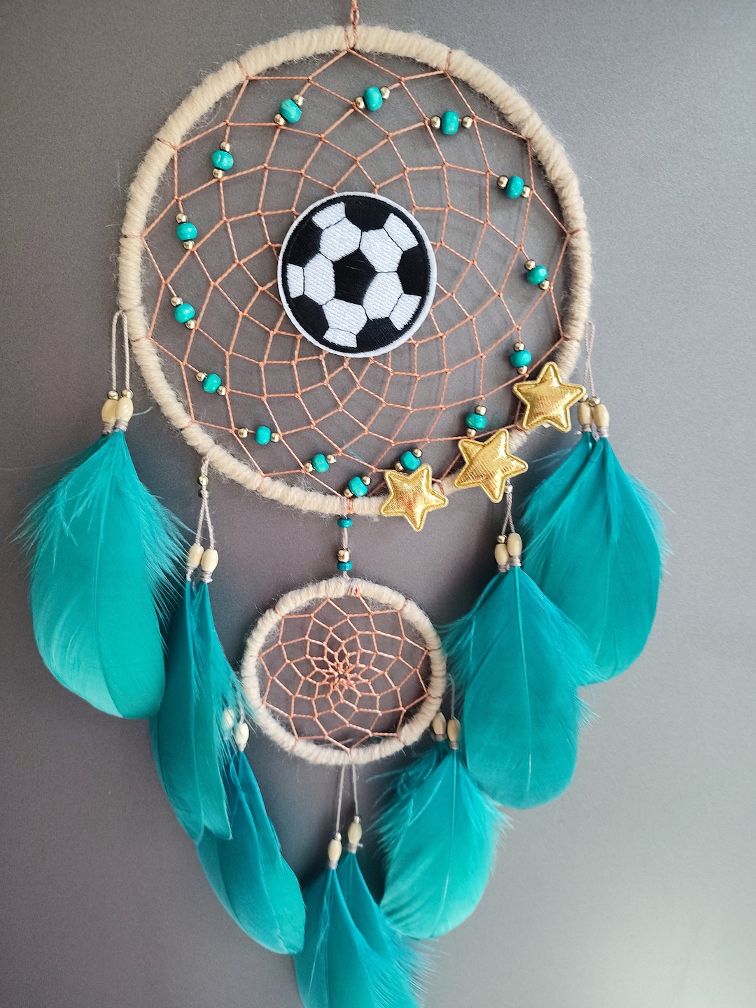 Football Gifts Dreamcatcher Personalized Dream Catcher for Kids, Soccer ...