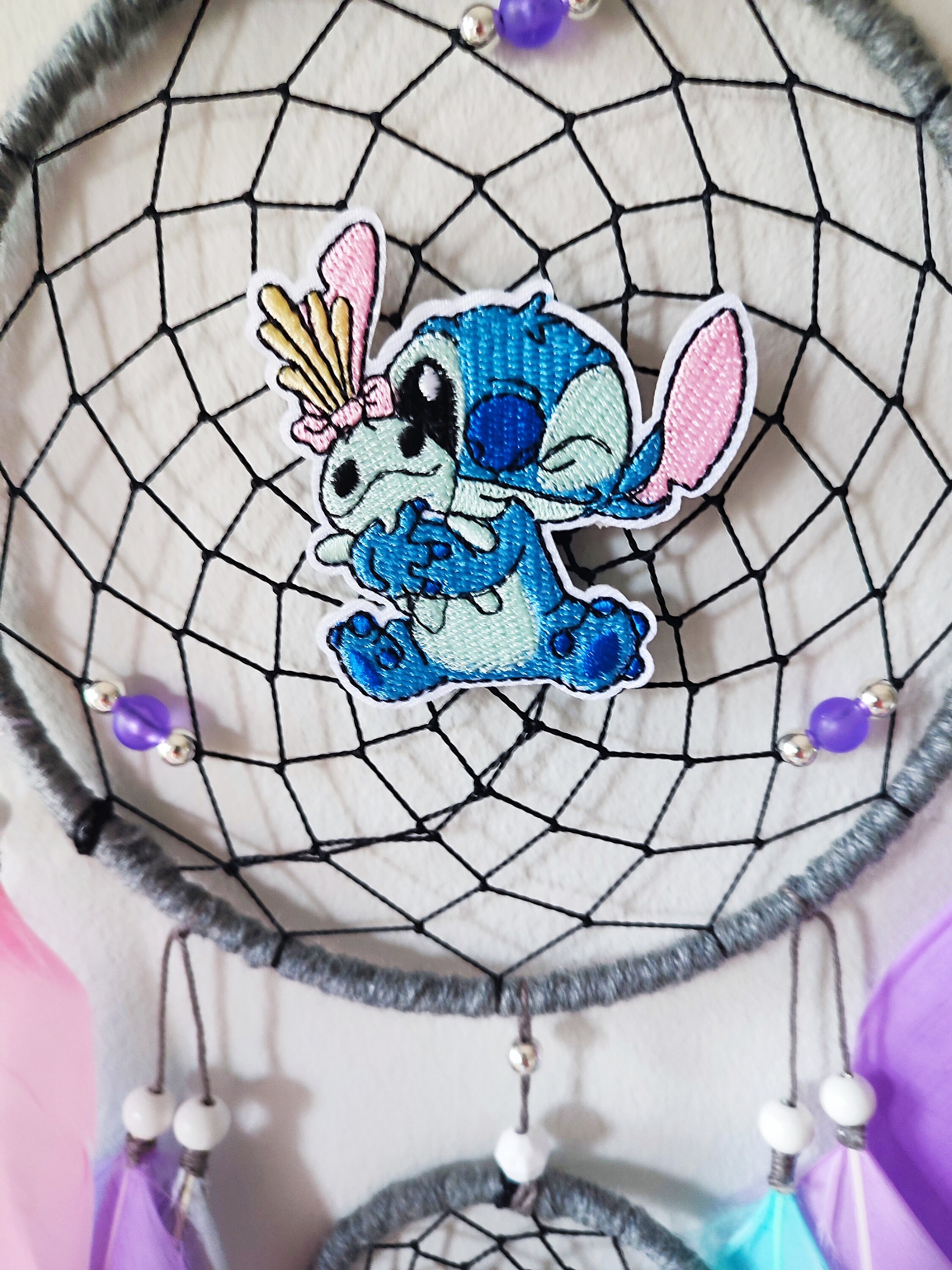 Stitch Dream Catcher Funky Room Decor, Stitch Gifts Dreamcatcher Purple ...