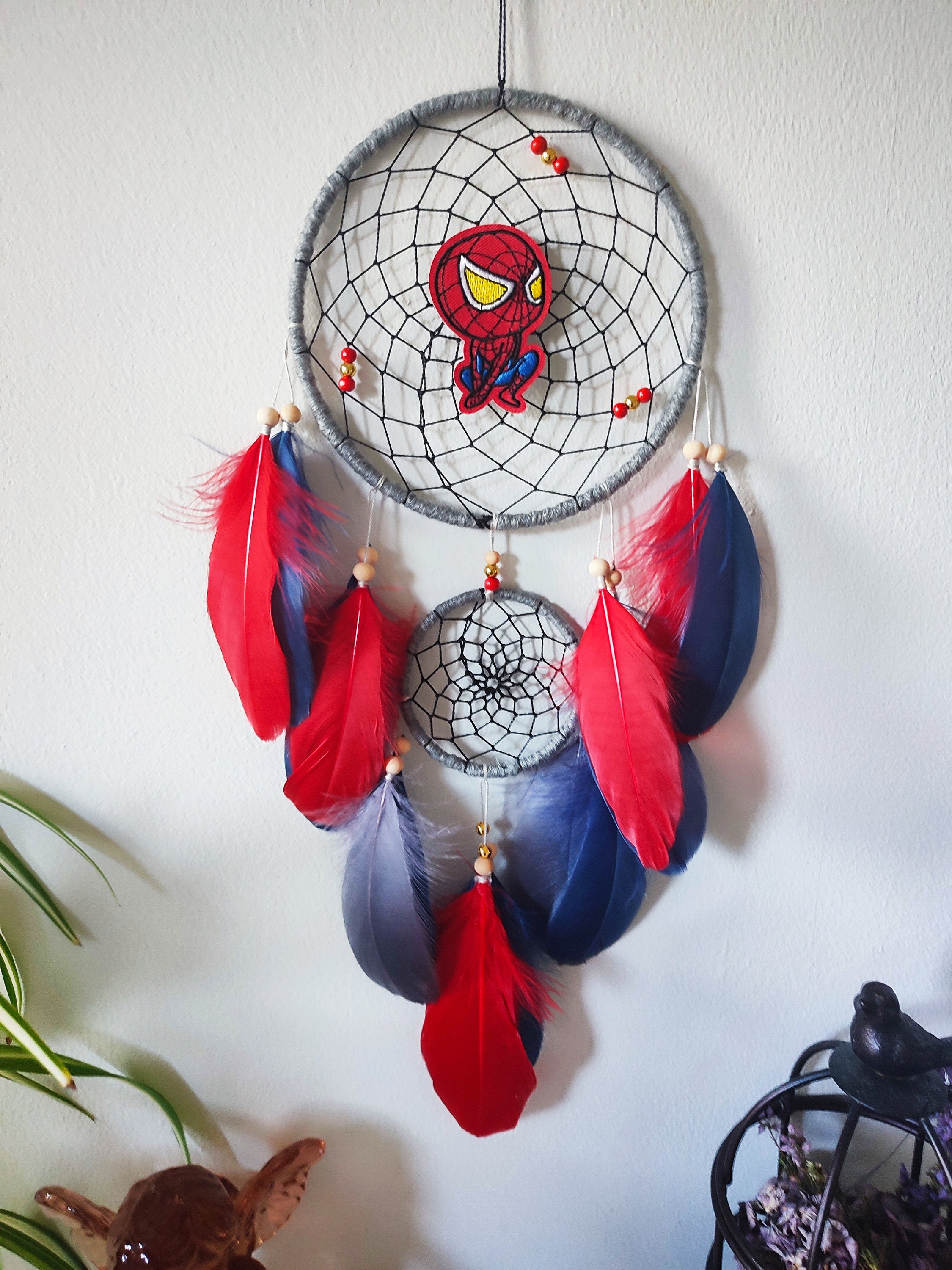 Dreamcatcher Spiderman Inspired Boys Bedroom Wall Decor, Kids Dream ...