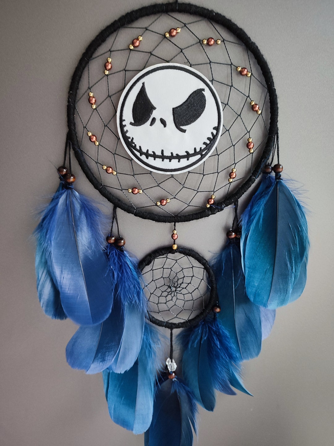 Skull Jack Skellington Dreamcatcher Goth Decor, Gothic Bedroom Dream ...