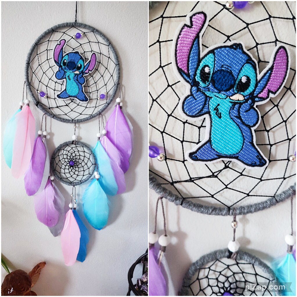 Stitch Dream Catcher Funky Room Decor, Stitch Gifts Dreamcatcher Purple ...