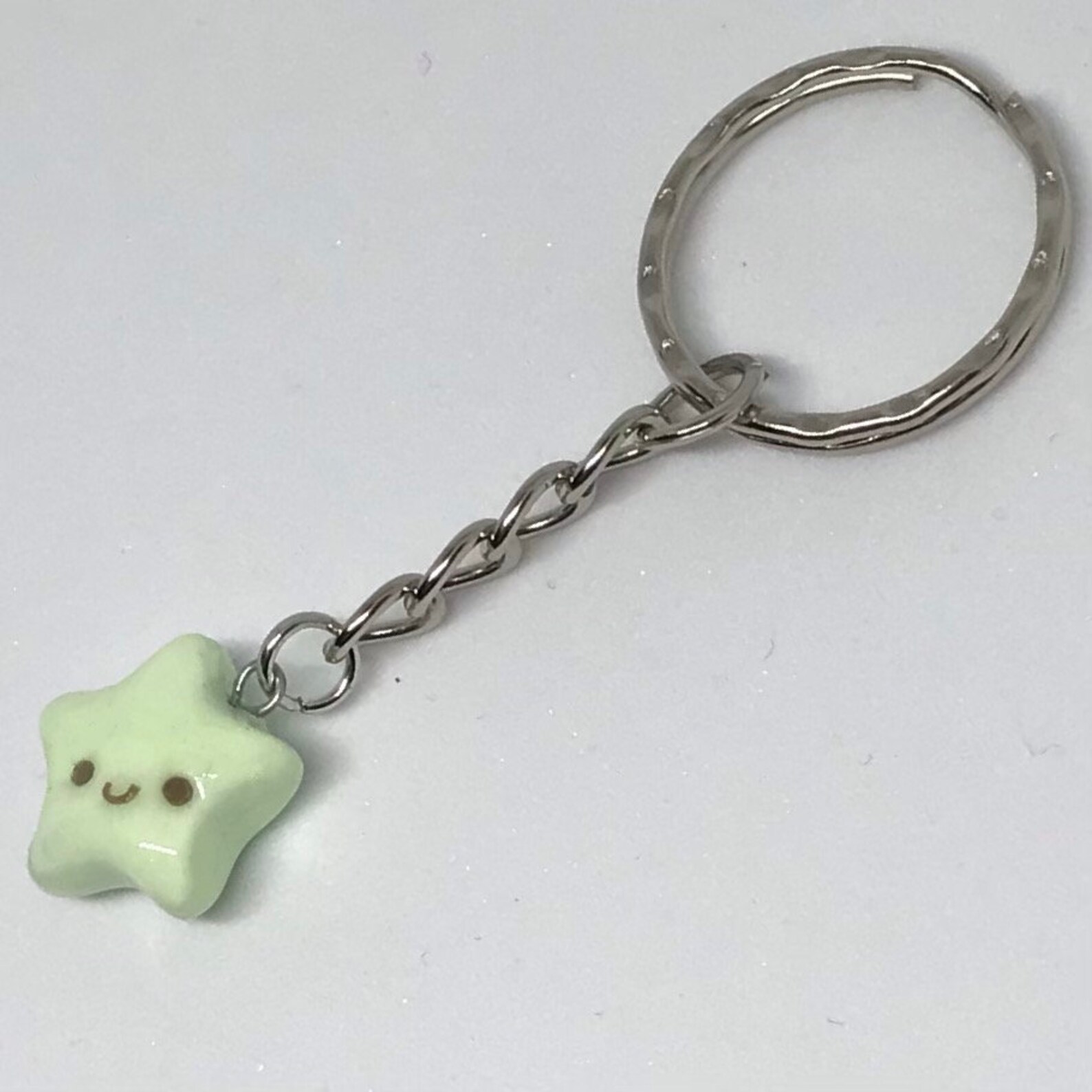 Mint Green Cute Kawaii Mini Star Keyring - Etsy