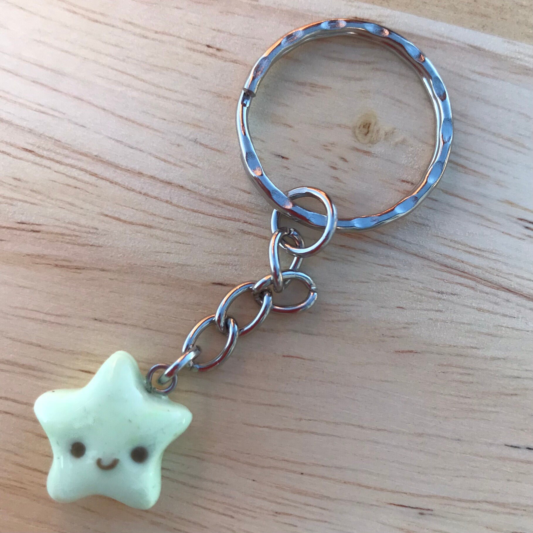 Mint Green Cute Kawaii Mini Star Keyring - Etsy