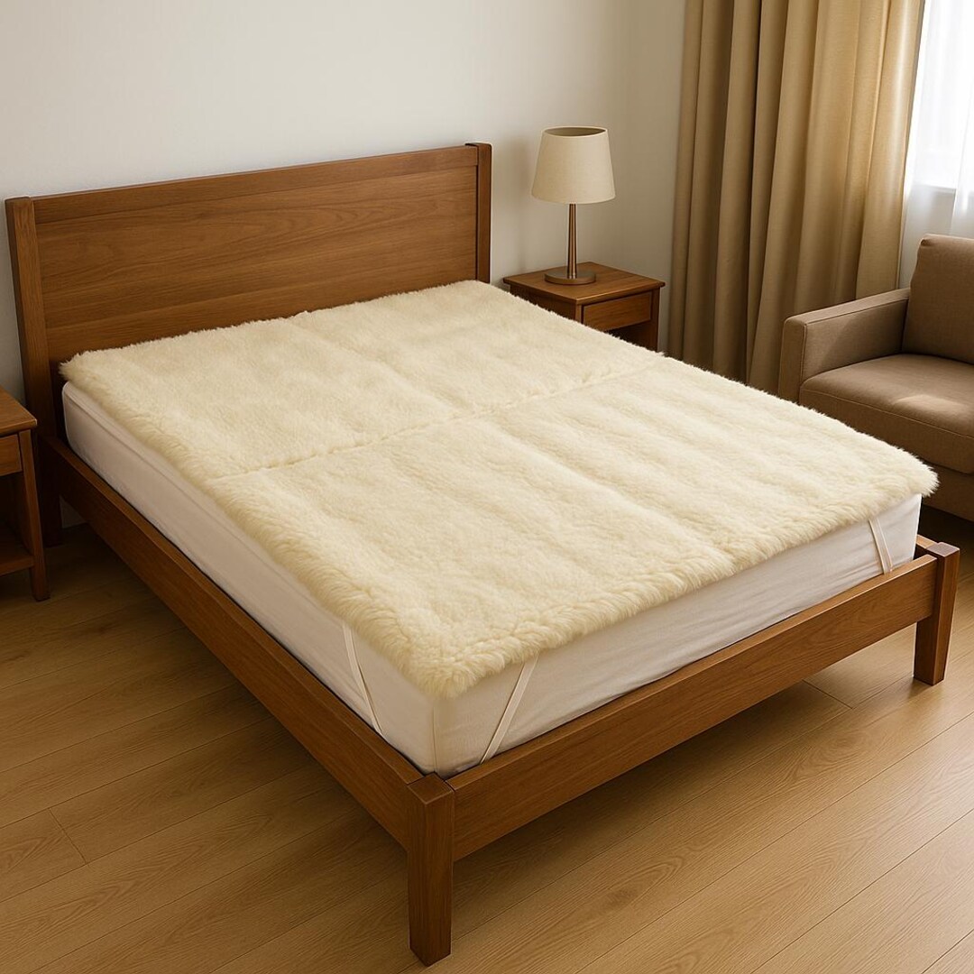 PURE WOOL MAGNETIC Mattress Topper — Orthopedic Comfort, Natural Warmth ...