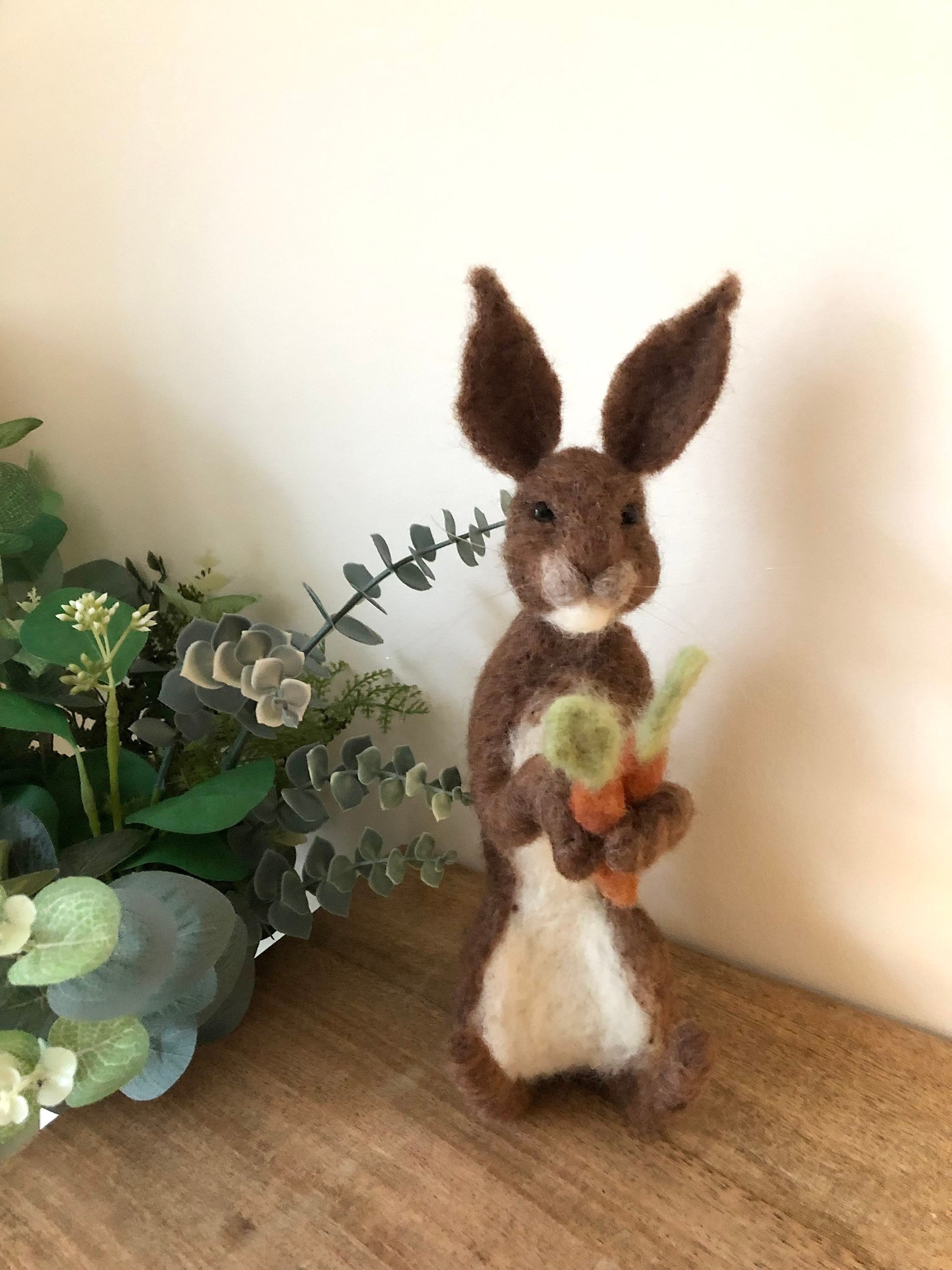 A Needle Felted Rabbit - Etsy