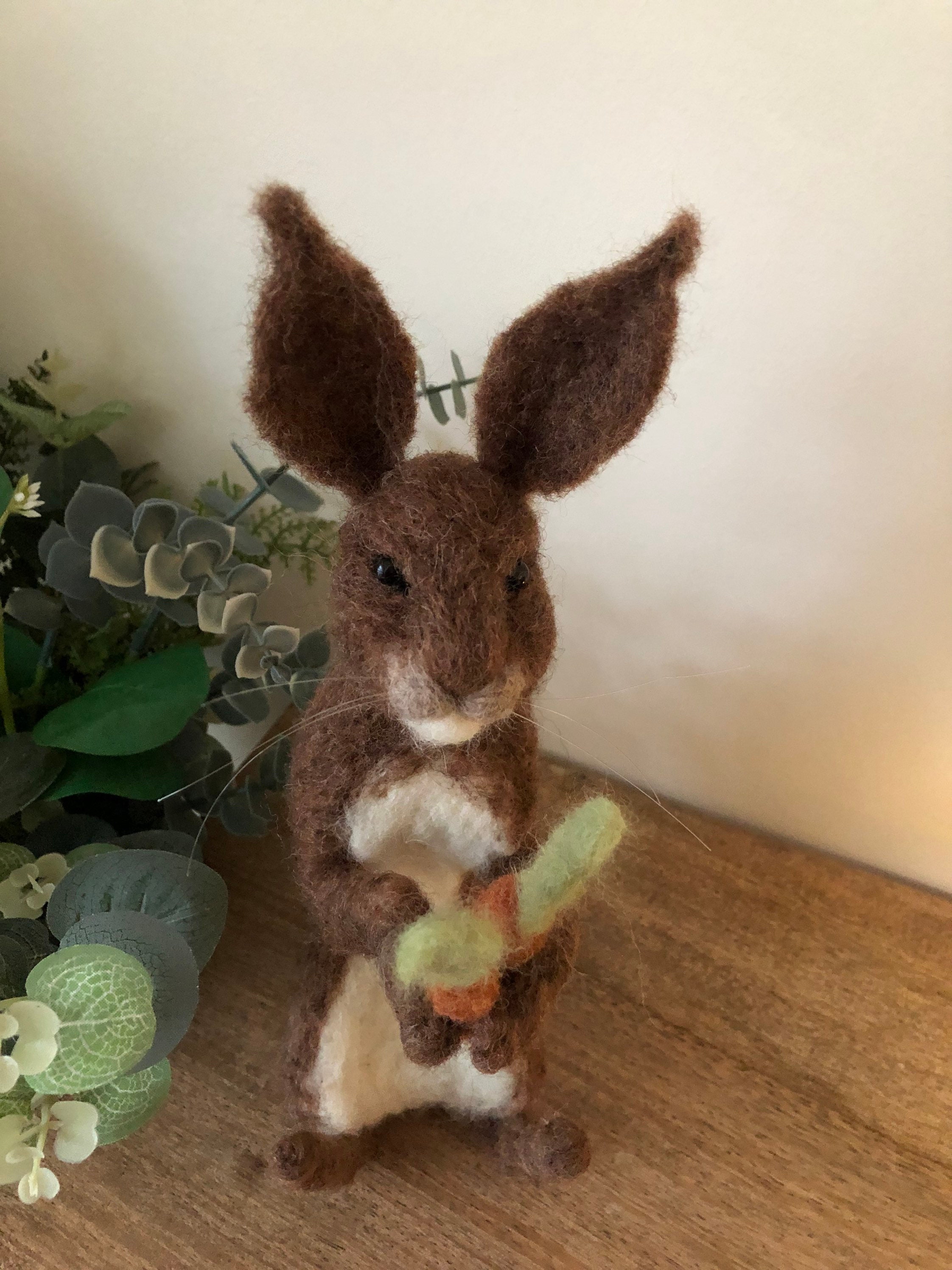 A Needle Felted Rabbit - Etsy