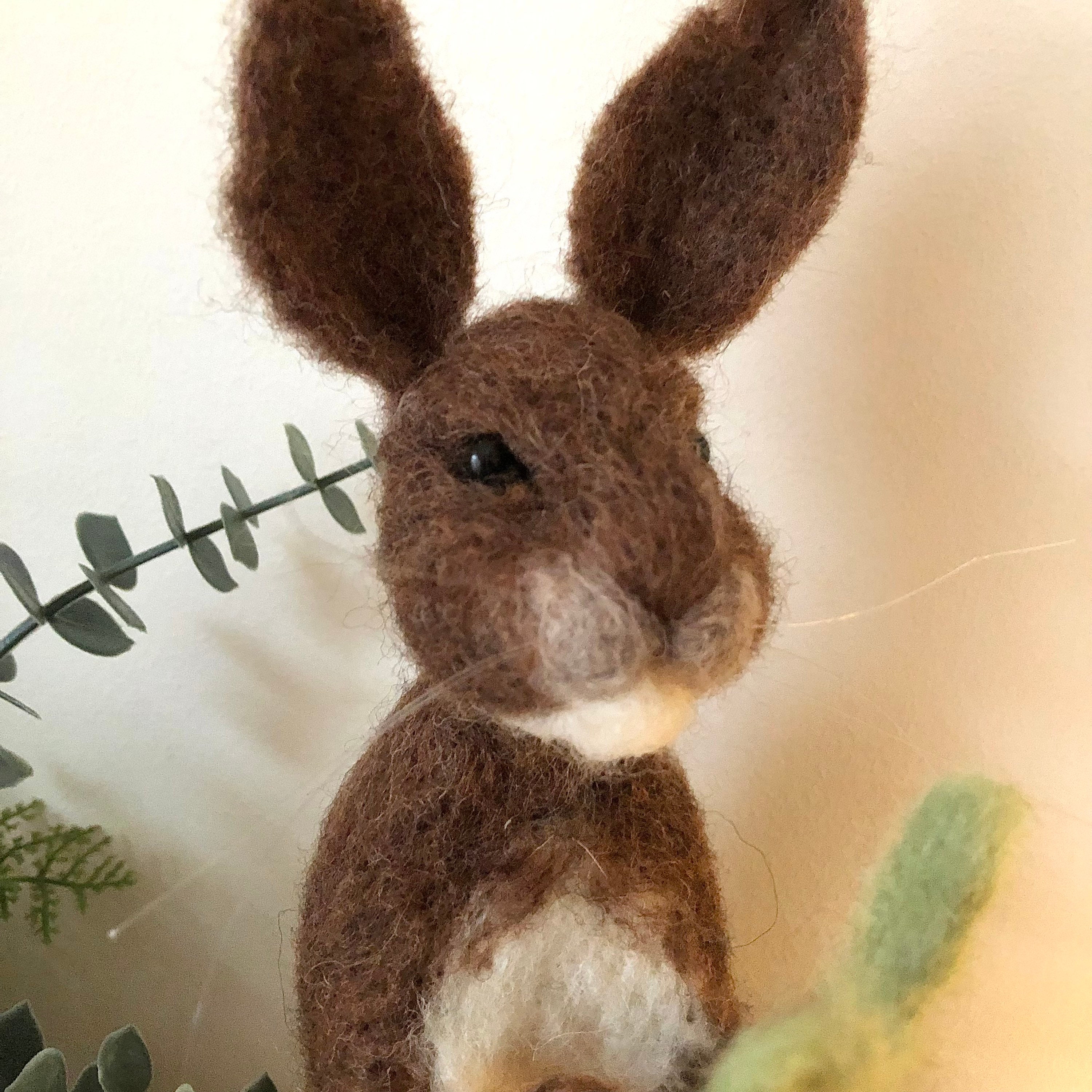 A Needle Felted Rabbit - Etsy