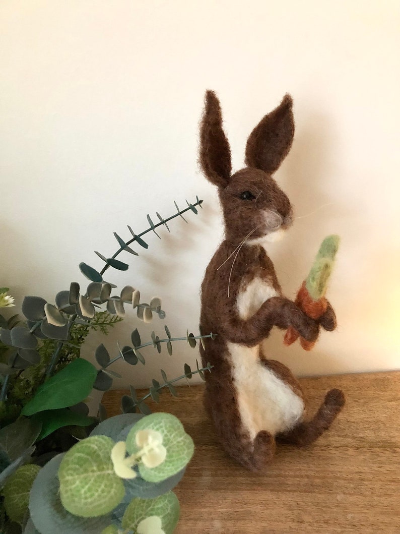 A Needle Felted Rabbit - Etsy
