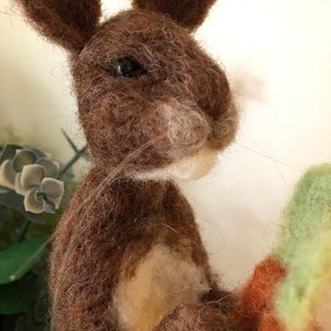 A Needle Felted Rabbit - Etsy