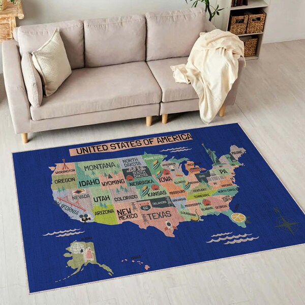 Map of United States - Etsy