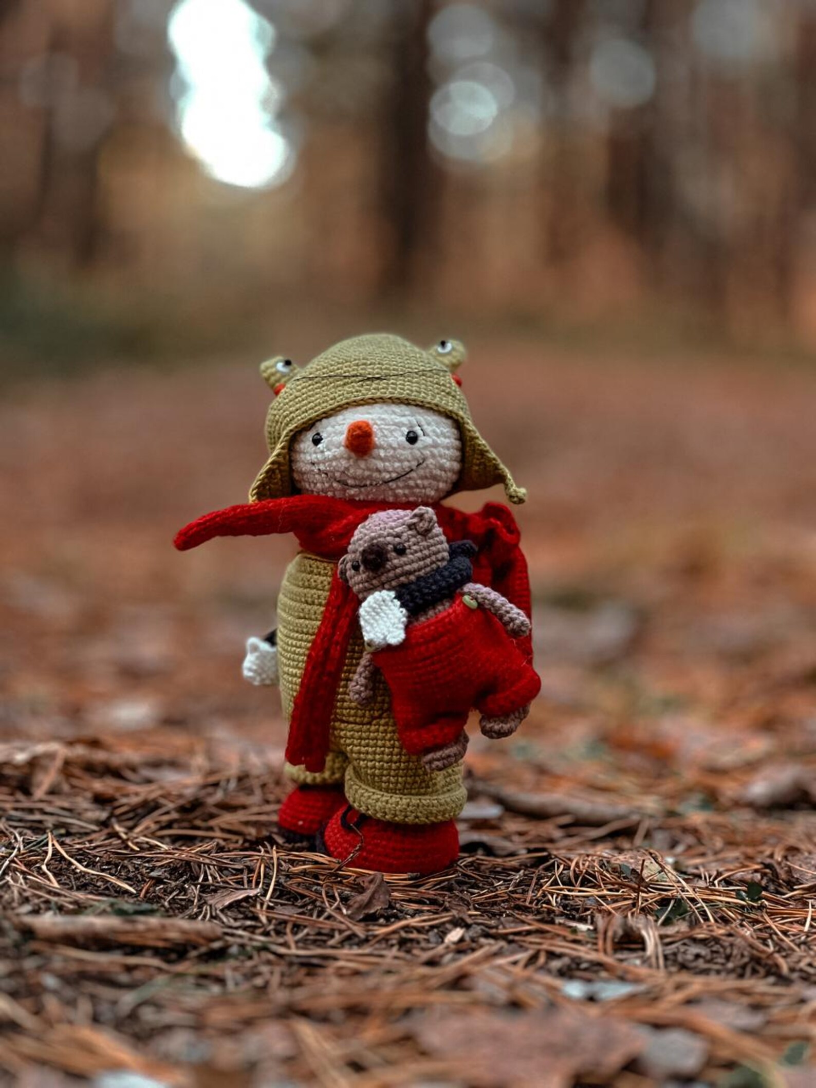Crochet Pattern of a Christmas Snowman in a Suit - Etsy