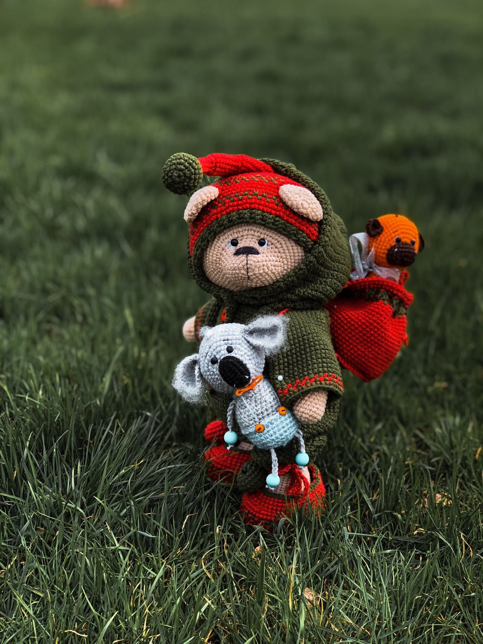 Crochet Pattern of Christmas Clothes for a Bear Teddy. - Etsy