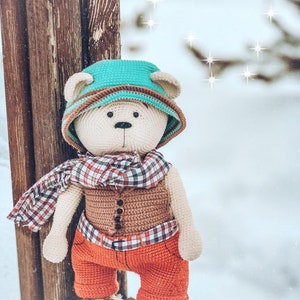 Pattern Crochet Clothes for a Bear. - Etsy