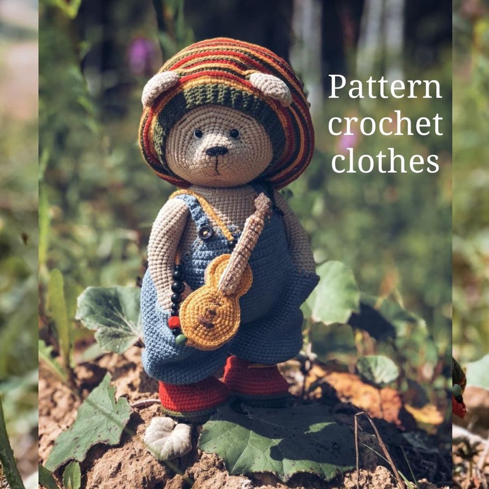 Pattern Crochet Clothes for Teddy Bear. - Etsy