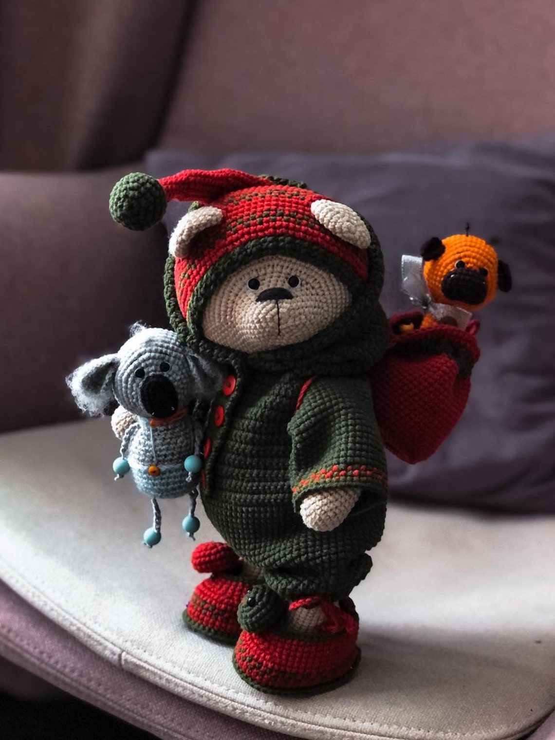 Crochet Pattern of Christmas Clothes for a Bear Teddy. - Etsy UK