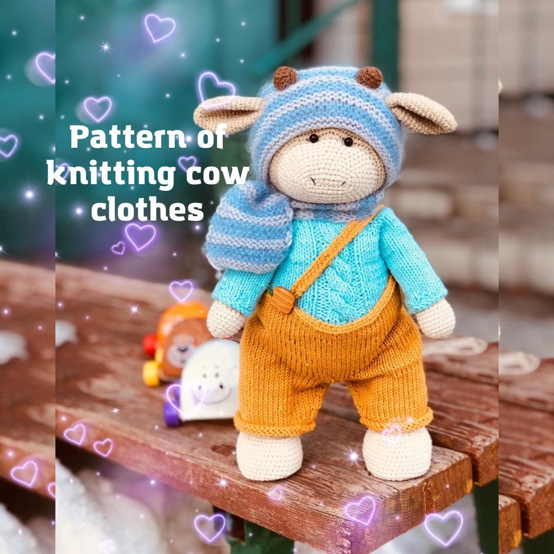 Pattern of Knitting Bull Clothes. - Etsy