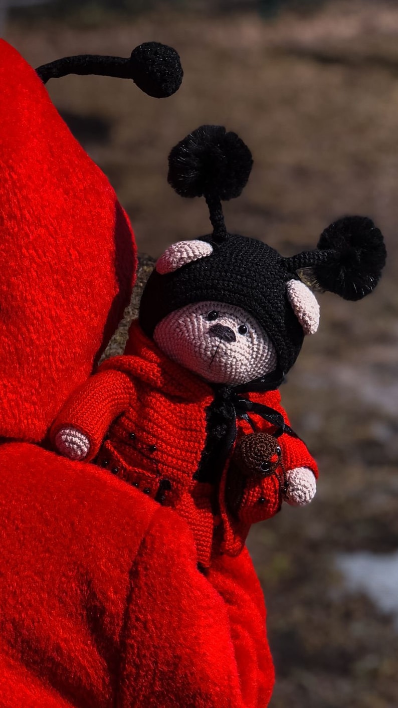 Crochet Pattern Ladybug Clothes for Teddy Bear - Etsy