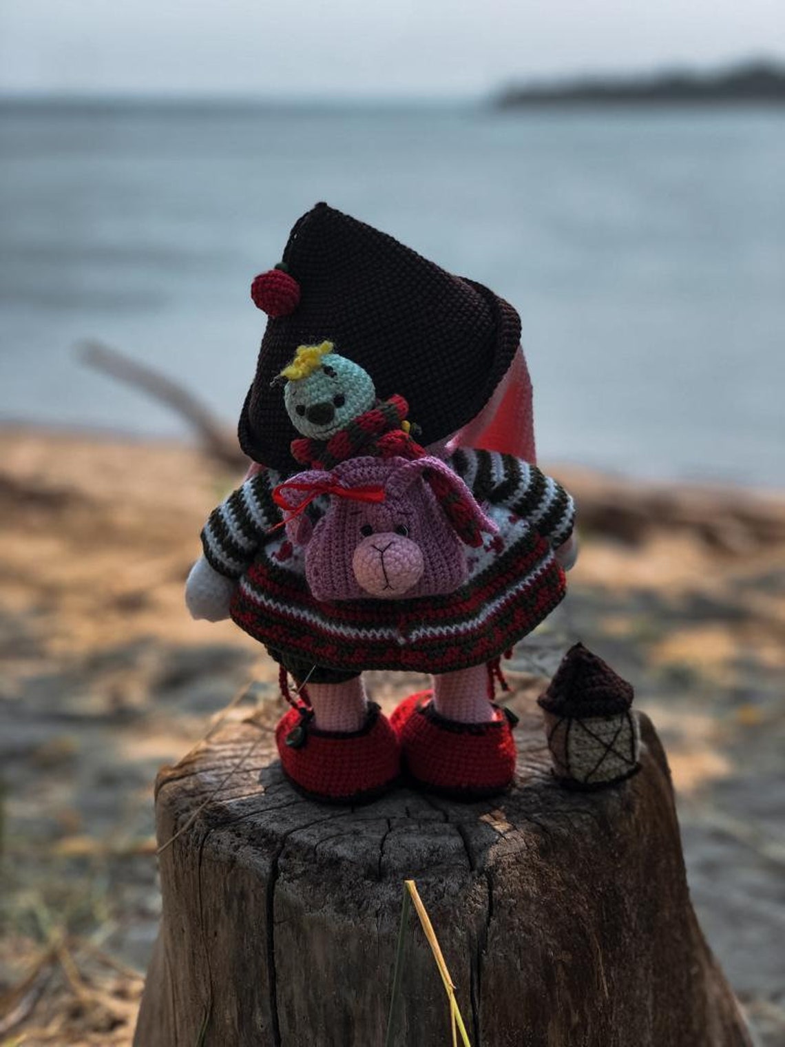 Crochet Pattern of Christmas Dwarf Rabbit Outfits With Little - Etsy