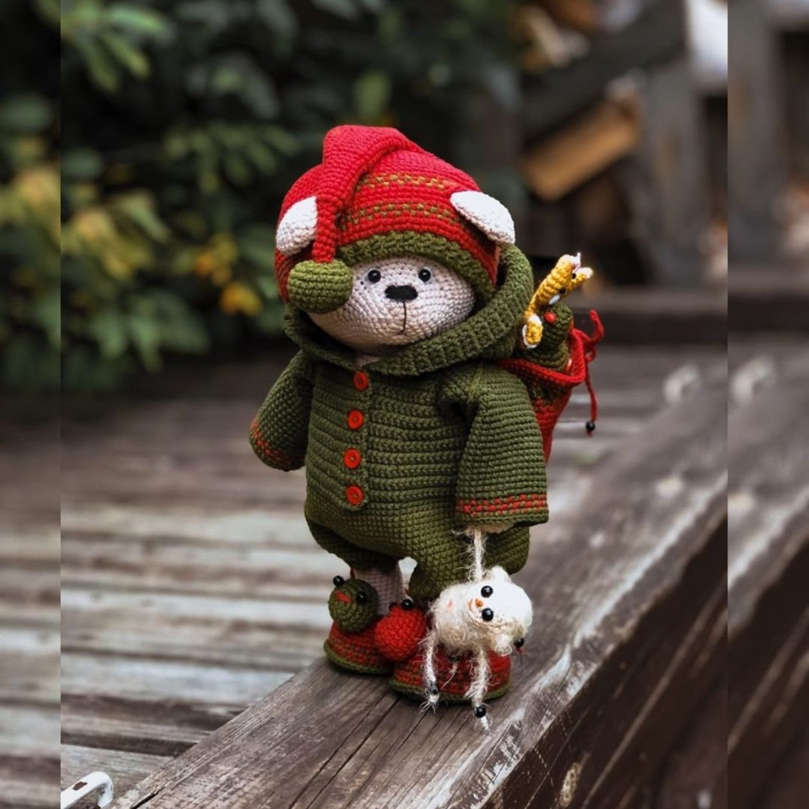 Crochet Pattern of Christmas Clothes for a Bear Teddy. - Etsy